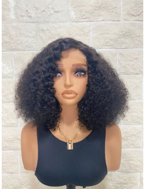 Perruque afro naturelle de 10" à 26" closure 5x5